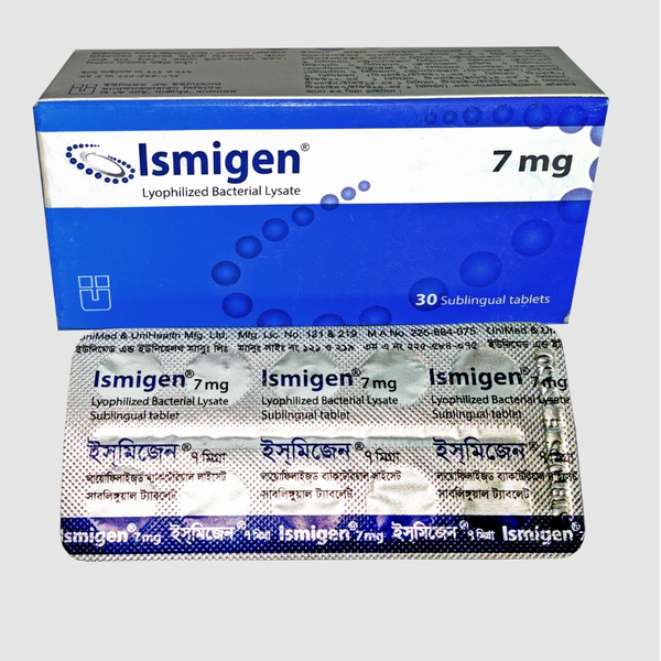 ISMIGEN Lyophilized Bacterial Lysate 7mg Sublingual Tablet 30's price ...