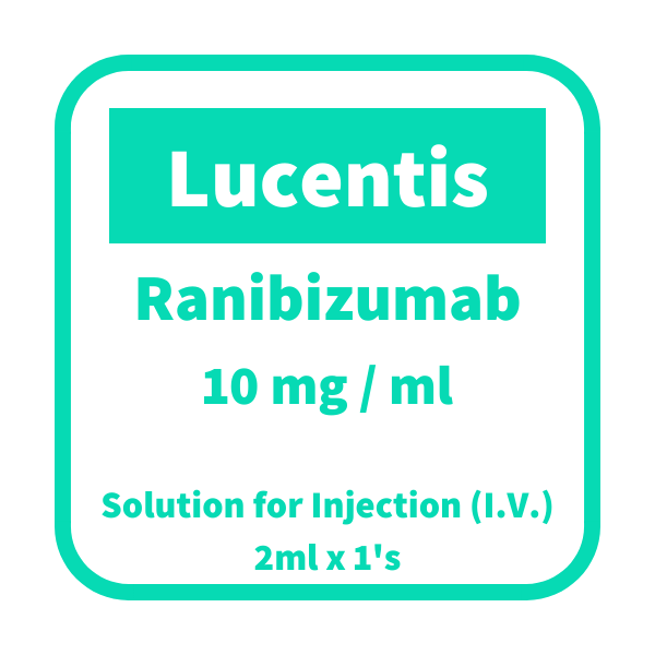 LUCENTIS Ranibizumab 10mg / mL Solution for Intravitreal Injection 2mL ...