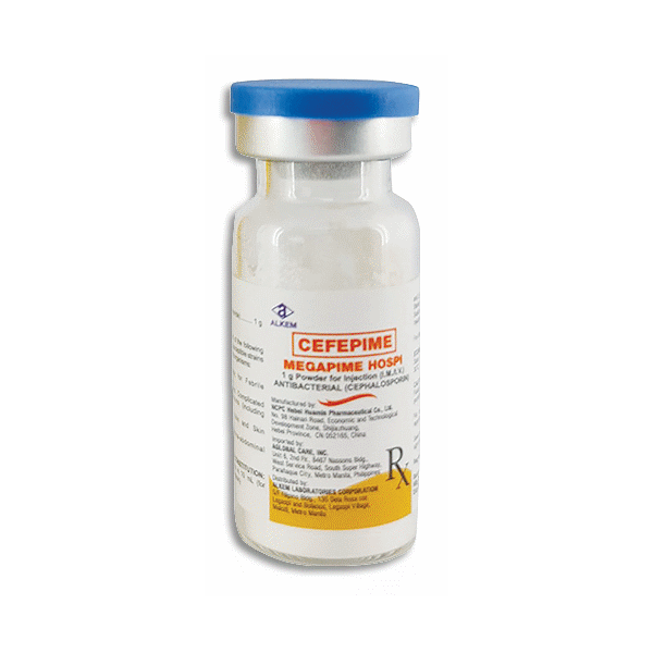 MEGAPIME Cefepime Hydrochloride 1g Powder for IM/IV Injection 1's price ...