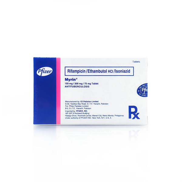 MYRIN I Rifampicin / Isoniazid 150mg / 75mg Film-Coated Tablet 1's ...