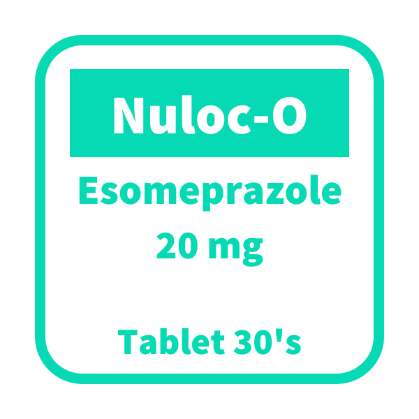 NULOC-O Esomeprazole Magnesium Trihydrate 20mg Enteric-Coated Tablet 30 ...