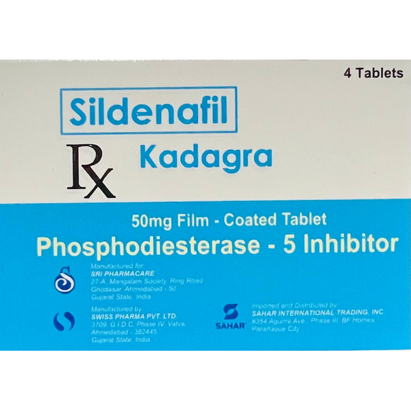 KADAGRA Sildenafil Citrate 50mg Film-Coated Tablet 4's price in the ...