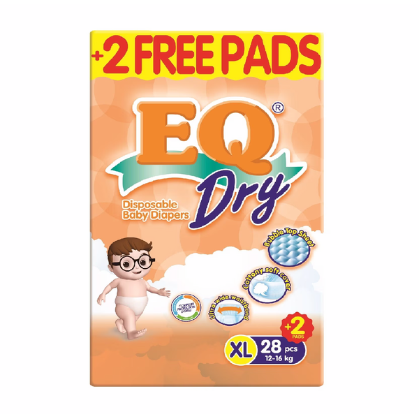 EQ Dry Disposable Baby Diapers XL 30's price in the Philippines ...