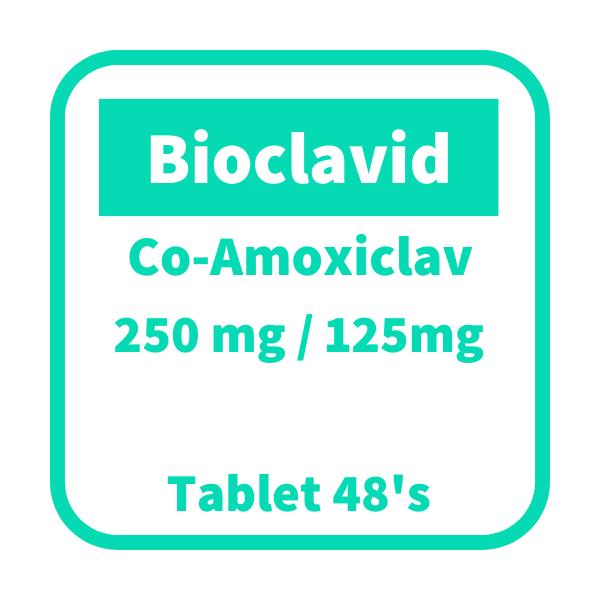 BIOCLAVID Co-Amoxiclav 375mg Film-Coated Tablet 48's price in the ...