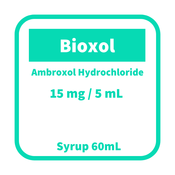 BIOXOL Ambroxol Hydrochloride 15mg / 5mL Syrup 60mL price in the ...