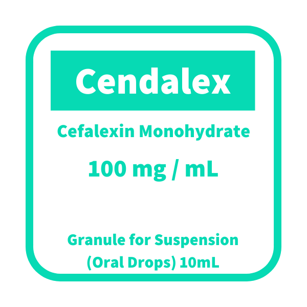 CENDALEX Cefalexin Monohydrate 100 mg / mL Granule for Suspension (Oral ...