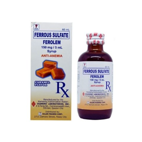 FEROLEM Iron 150mg / 5mL Syrup 60mL price in the Philippines | MedsGo ...
