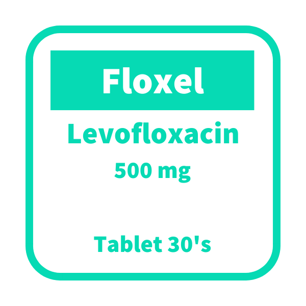 FLOXEL Levofloxacin Hemihydrate 500mg Film-Coated Tablet 30's price in ...