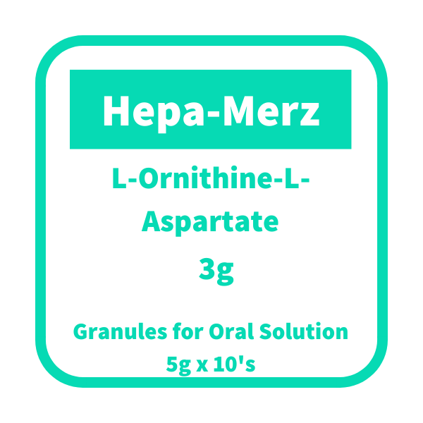 HEPA-MERZ L-Ornithine-L-Aspartate 3g Granules for Oral Solution 5g 10's ...