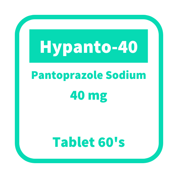 HYPANTO-40 Pantoprazole Sodium 40mg Delayed-Release Tablet 60's price ...
