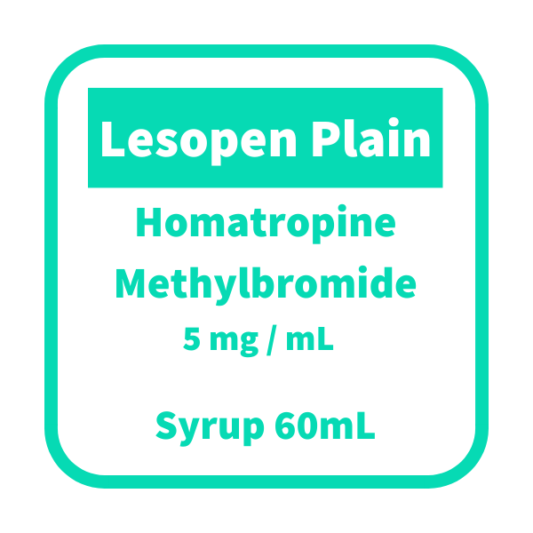 LESOPEN PLAIN Homatropine Methylbromide 5mg / mL Syrup 60mL price in ...