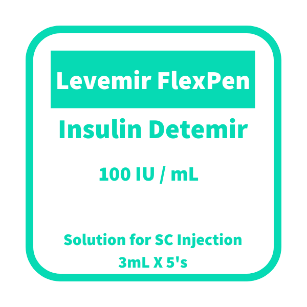 LEVEMIR FLEXPEN Insulin Detemir 100IU / mL Solution for SC Injection ...
