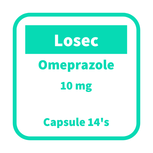 LOSEC Omeprazole 10mg Capsule 14's price in the Philippines | MedsGo ...