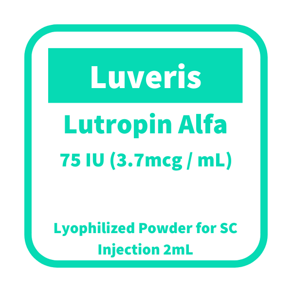 LUVERIS Lutropin Alfa 75IU (3.7mcg / mL) Lyophilized Powder for SC ...