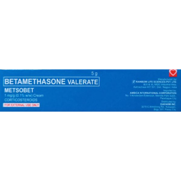 METSOBET Betamethasone Valerate 0.1% (1mg / g) Cream 5g price in the ...