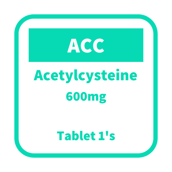 ACC Acetylcysteine 600mg Effervescent Tablet 1's price in the ...