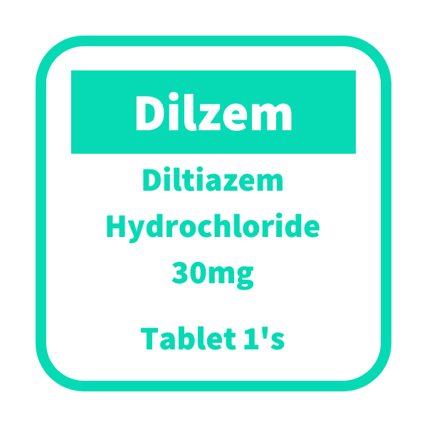DILZEM Diltiazem Hydrochloride 30mg Tablet 1's price in the Philippines ...