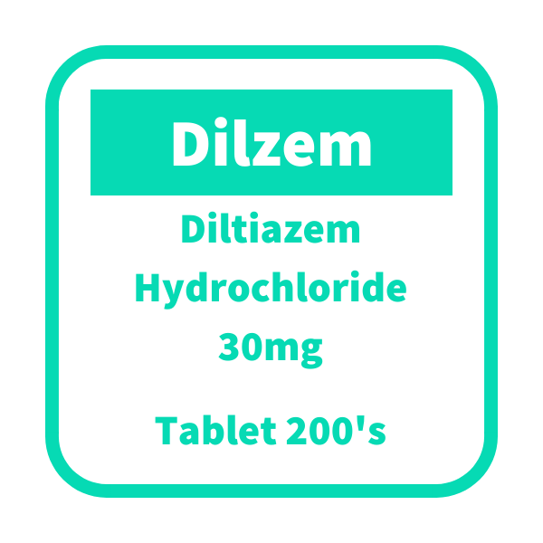 DILZEM Diltiazem Hydrochloride 30mg Tablet 200's price in the ...