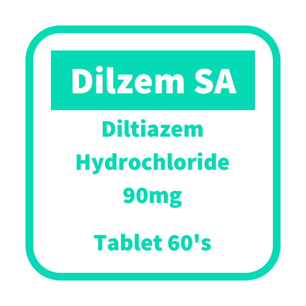 DILZEM SA Diltiazem Hydrochloride 90mg Tablet 60's price in the ...