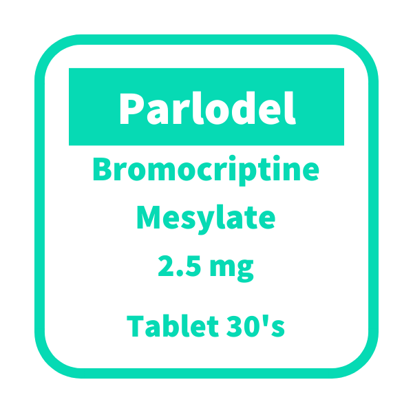 PARLODEL Bromocriptine Mesylate 2.5mg Tablet 30's price in the ...