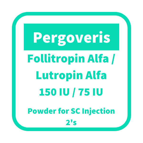 PERGOVERIS Follitropin Alfa / Lutropin Alfa 150IU / 75IU Powder for SC ...