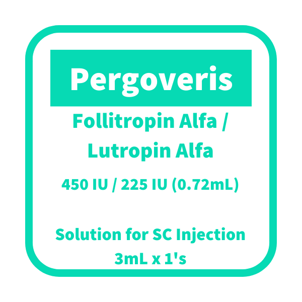 PERGOVERIS Follitropin Alfa / Lutropin Alfa 450IU / 225IU (0.72mL ...