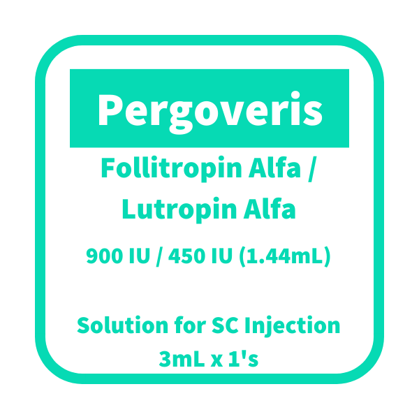 PERGOVERIS Follitropin Alfa / Lutropin Alfa 900IU / 450IU (1.44mL ...