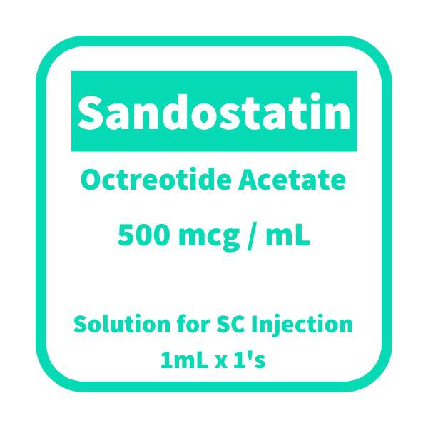 SANDOSTATIN Octreotide Acetate 500mcg / mL Solution for SC Injection ...