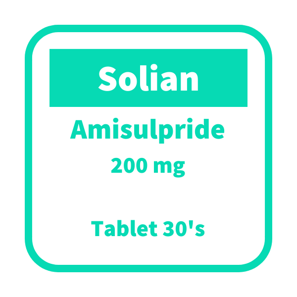 SOLIAN Amisulpride 200mg Film-Coated Tablet 30's price in the ...