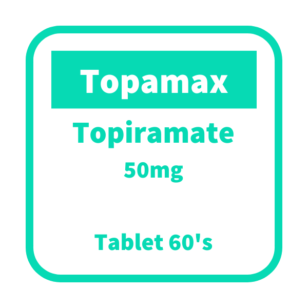 TOPAMAX Topiramate 50mg Film-Coated Tablet 60's price in the ...