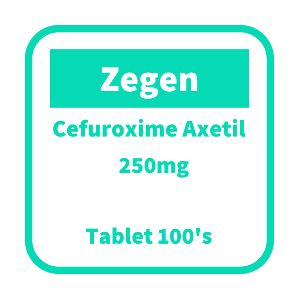 ZEGEN Cefuroxime Axetil 250mg Tablet 100's price in the Philippines ...
