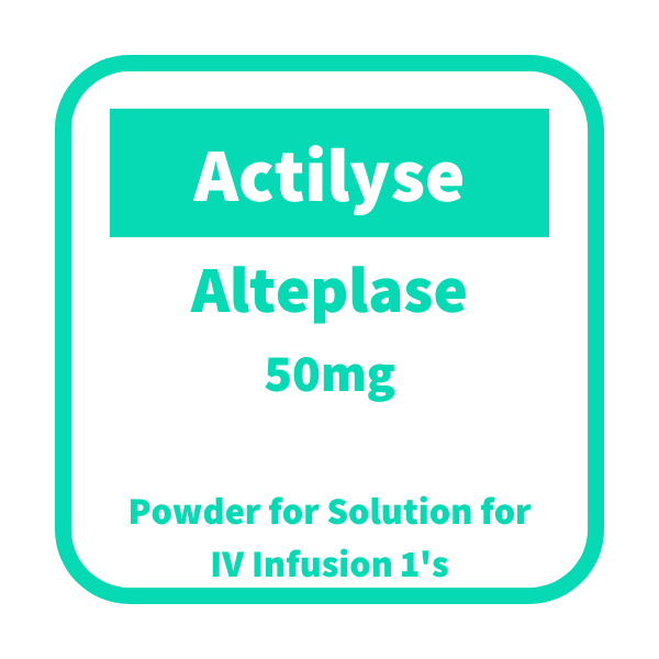 ACTILYSE Alteplase 50mg Powder for Solution for IV Infusion 1's price ...