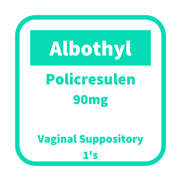 ALBOTHYL Policresulen 90mg Vaginal Suppository 1's price in the ...
