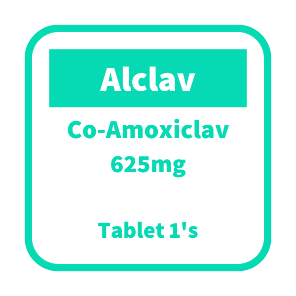 ALCLAV Co-Amoxiclav 625mg Film-Coated Tablet 1's price in the ...