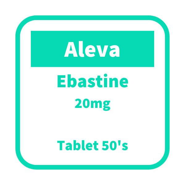 ALEVA Ebastine 20mg Film-Coated Tablet 50's price in the Philippines ...