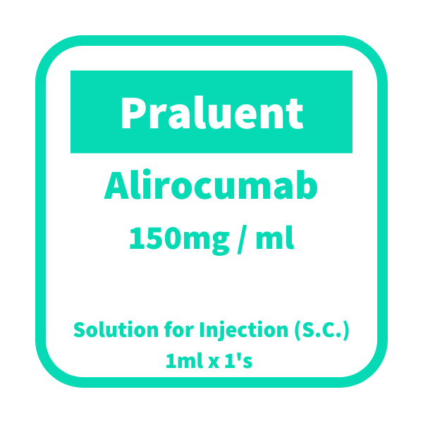 ALIROCUMAB Praluent 150 mg/ml Solution for Injection (S.C.) 1ml x 1's ...