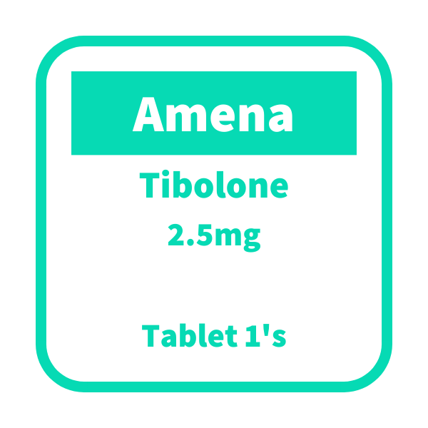 AMENA Tibolone 2.5mg Tablet 1's price in the Philippines | MedsGo Pharmacy