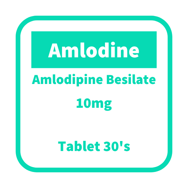 AMLODINE Amlodipine Besilate 10mg Tablet 30's price in the Philippines ...