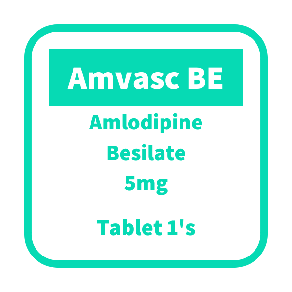 AMVASC BE Amlodipine Besilate 5mg Tablet 1's price in the Philippines ...