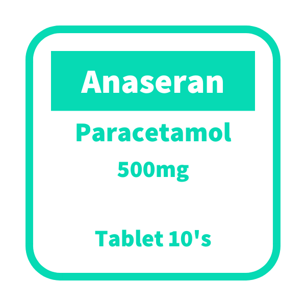 ANASERAN Paracetamol 500mg Tablet 10's price in the Philippines ...