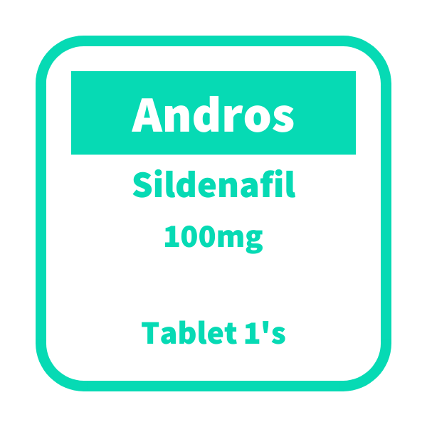 ANDROS Sildenafil Citrate 100mg Film-Coated Tablet 1's price in the ...