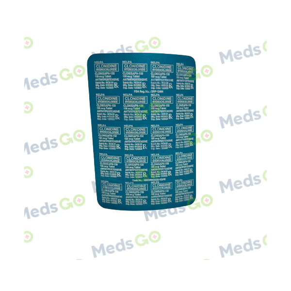 CLONISAPH Clonidine Hydrochloride 150mg Tablet 1's price in the ...