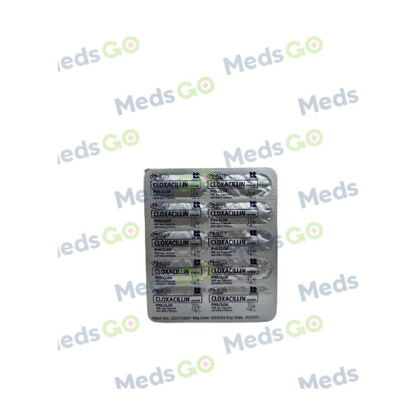 PHILCLOX Cloxacillin Sodium 500mg Capsule 1's price in the Philippines ...