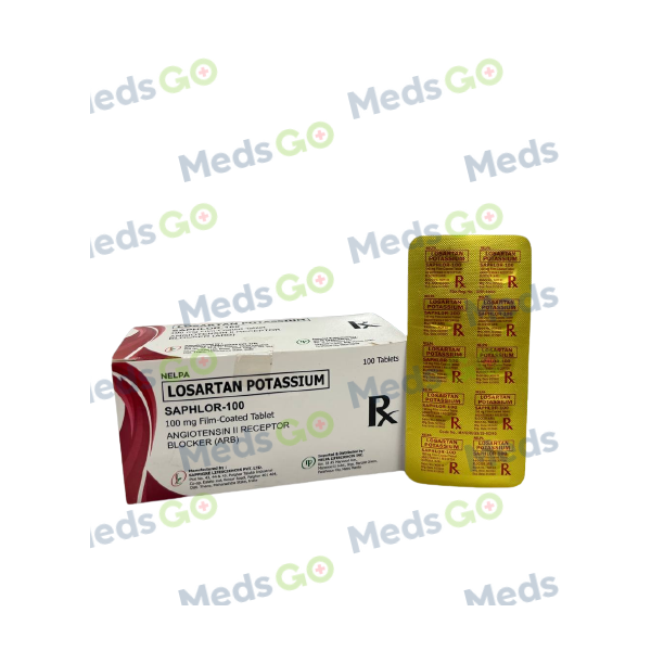 SAPHLOR-100 Losartan Potassium 100mg Film-Coated Tablet 100's price in the Philippines | MedsGo ...