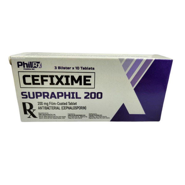 SUPRAPHIL Cefixime 200mg Tablet 1's price in the Philippines | MedsGo ...