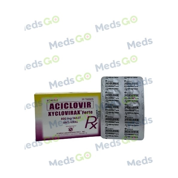 XYCLOVIRAX FORTE Aciclovir 800mg Tablet 20's price in the Philippines ...