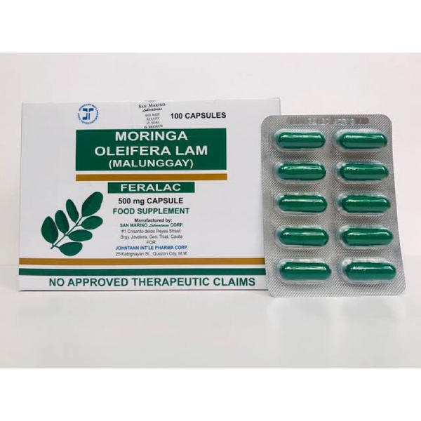 MORINGA Oleifera Malunggay Capsule 500mg Capsule 1's price in the ...