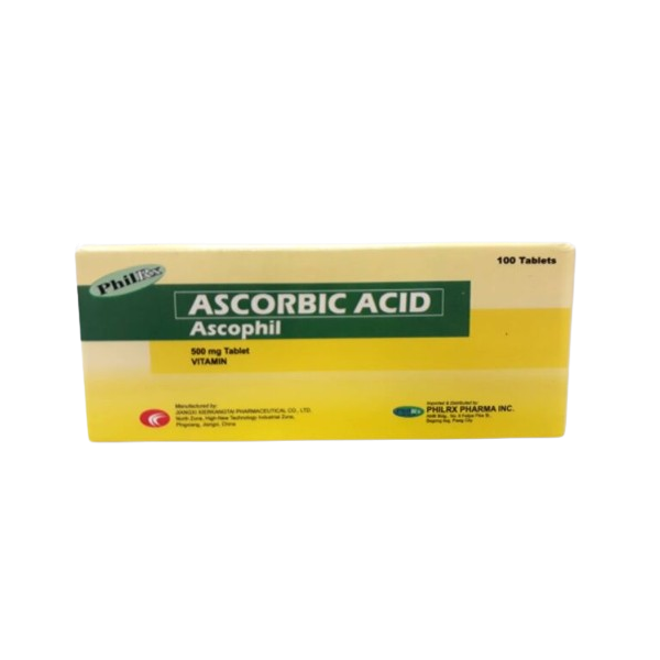 ASCOPHIL Ascorbic Acid 500mg Tablet 100's price in the Philippines ...