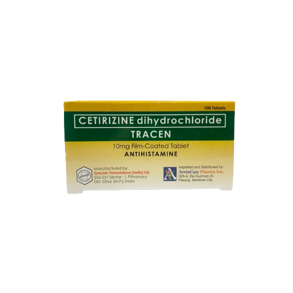TRACEN Cetirizine Dihydrochloride 10mg Film-Coated Tablet 1's price in ...