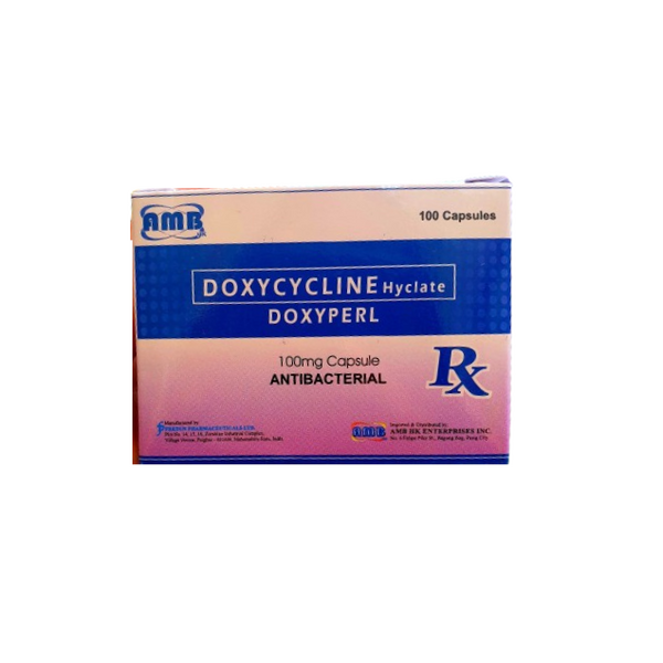 DOXYPERL Doxycycline Hyclate 100mg Capsule 100's price in the ...
